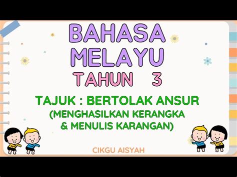 Karangan Bahasa Melayu Tahun 3 Contoh Karangan Tahun 3 Otosection