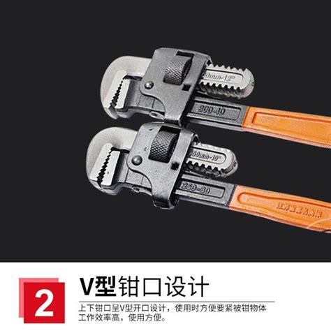 管钳家用万能新工管子钳安装钳管钳工具多功能水管钳英式管钳扳手虎窝淘