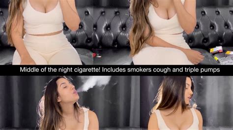 Hungrily Smoking A Marlboro Red After Waking Up For Nicotine Includes Smokers Cough And