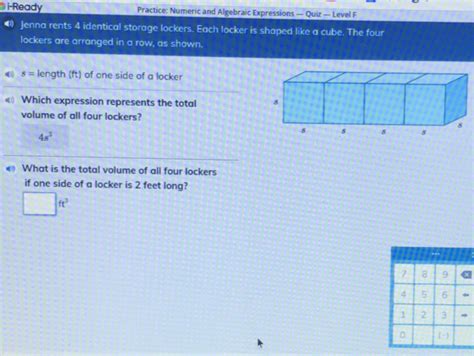 Solved I Ready Practice Numeric And Algebraic Expressions — Quiz