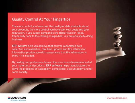 Traceability And Compliance How Erp Can Help Ppt