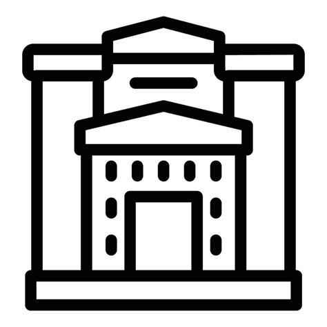 Building Structure Icon Outline Vector Tourism Travel 38954259 Vector Art At Vecteezy