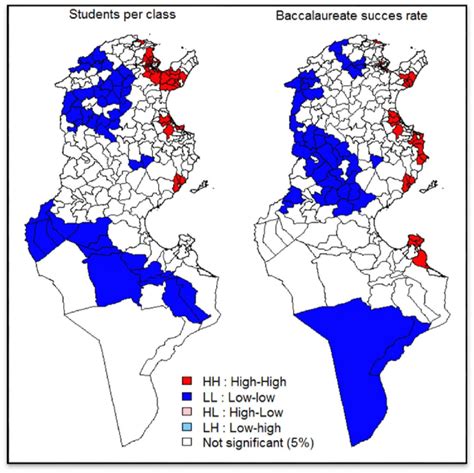 Local Spatial Autocorrelations Lisa Maps Download Scientific Diagram