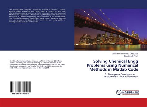 Solving Chemical Engg Problems Using Numerical Methods In Matlab Code Kondaveeti Prem