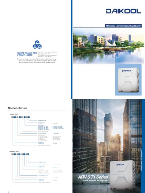 Daikool Vrf Catalog Pdf Power Inverter Pump
