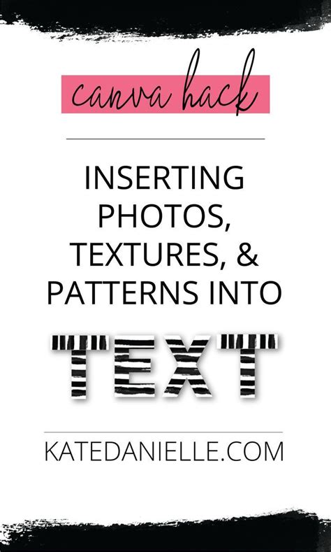 Canva Hack How To Insert A Photo Into Text In Canva Artofit