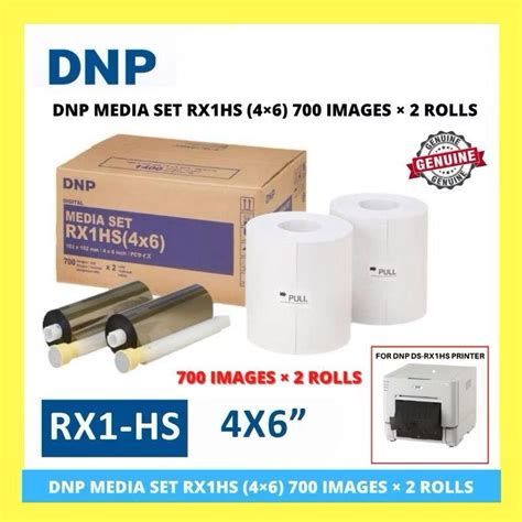 Original Dnp Media Set Rx1hs 4×6 700 Images × 2 Rolls Stock Clearance Shopee Malaysia