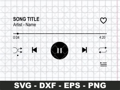 Clipart Audio Control Buttons Svg Spotify Song Buttons Vectorency