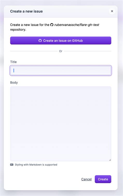 GitHub Integration Documentation Flare