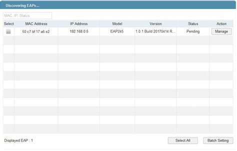 Quick Setup Guide For Standalone Omada Eaps