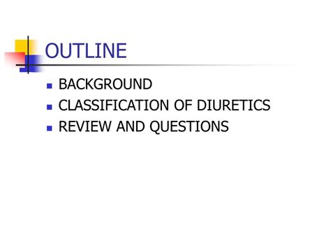 Ppt Diuretics Powerpoint Presentation Free Download Id 271598