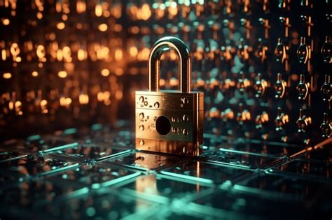 premium ai image the binary code lock is indispensable for data