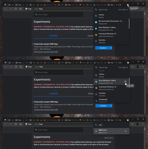 Edge New Tab Problem Edge