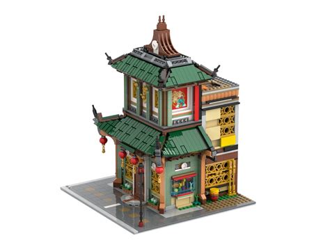 Lego Moc Chinese Restaurant By Brickative Rebrickable Build With Lego