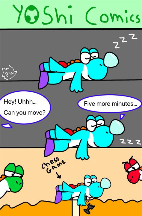 Yoshi Comics Light Blue By Pizzawolf20 On Deviantart
