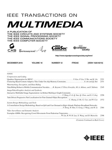 ieee transactions on multimedia 2016 v 18 n12 web кабинет учёного