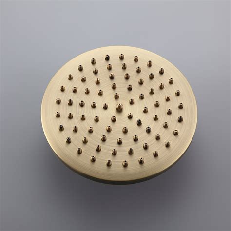 Classic Exposed Antique Brass Two Handle Round Rainshower Shower
