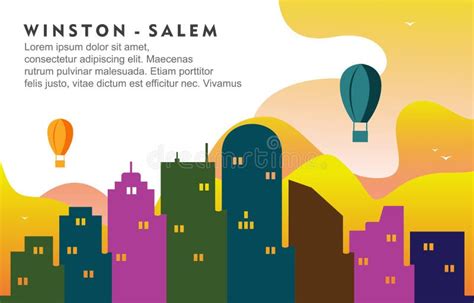 Winston Salem North California City Building Cityscape Skyline Dynamic