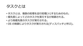 RTOS入門 タスク概要 PPT