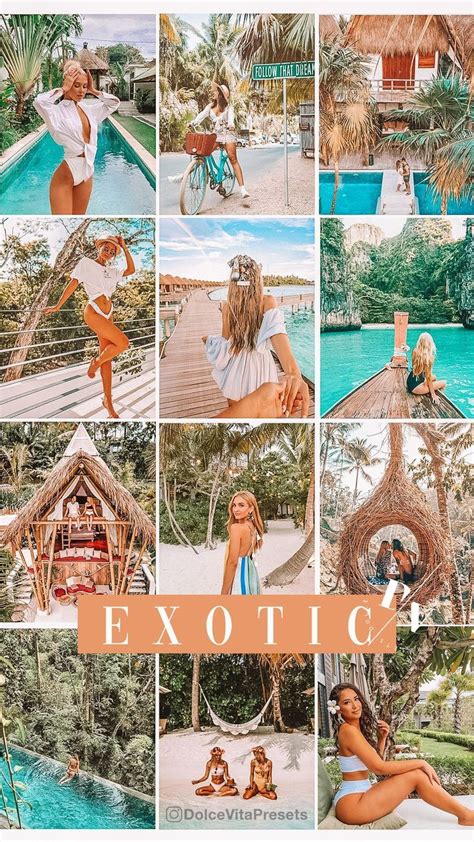 Exotic 3 Exotic Mobile Lightroom Presets Green Vsco Professional