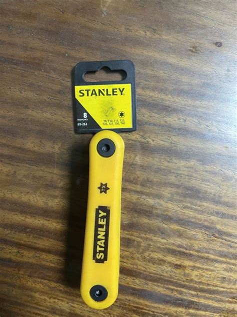 Hexagonal Key Set Torx Tip Folding Carrier Stanley 69 263 8pcs Set