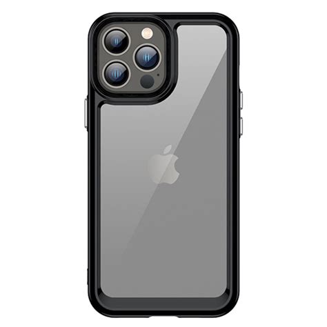 Kjøp Tpu Plexiglass Deksel Iphone 13 Pro Svart Online