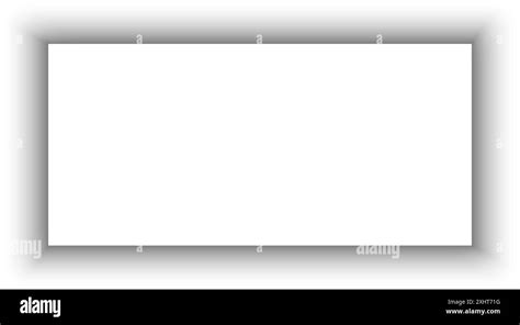 Rectangular Paper Page Poster Banner Or Packing Box Shadow Effect