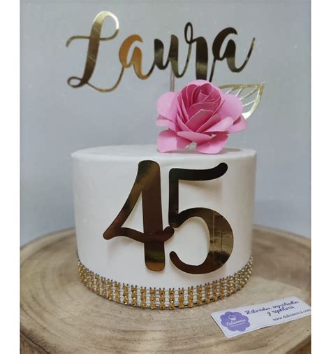 Caketopper Personalizado Con Nombre Y Edad Dulcinenca