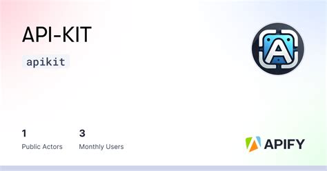 Api Kit Apikit · Apify