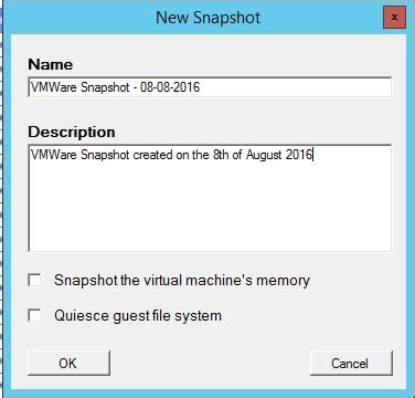 How To Automate And Schedule A VMWare Snapshot