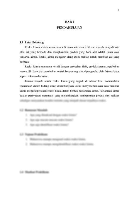 Solution Laporan Praktikum Reaksi Reaksi Kimia Studypool