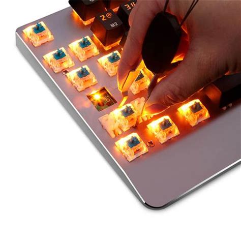 One Up K Mechanical Keyboard Orange Backlit