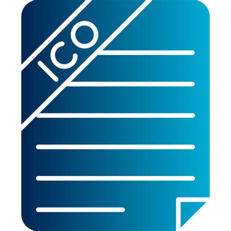 Ico File Generic Gradient Fill Icon