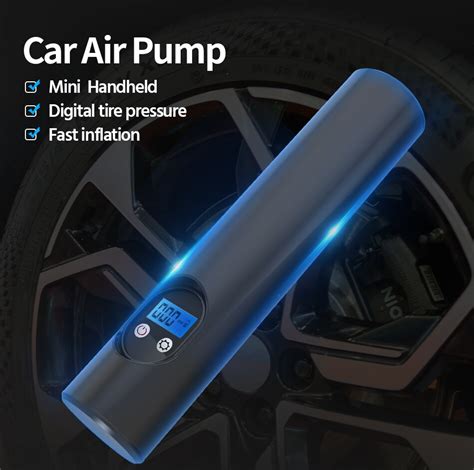 Compresseur dAir Mini pompe à Air électrique Portable sans fil LCD