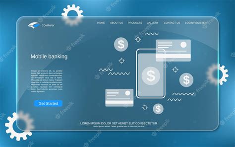 Premium Vector Mobile Banking Vector Concept Illustration
