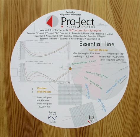 Pro Ject Essential Turntables Tonearm Cartridge Stylus Alignment Protractor £27 92 Picclick Uk