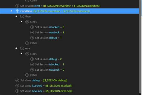 issue with server action then else condition need help wappler