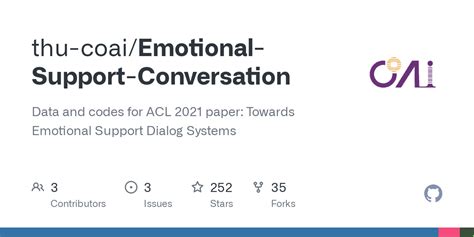 GitHub Thu Coai Emotional Support Conversation Data And Codes For ACL Paper Towards