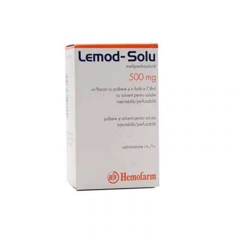 Lemod Solu 500 Mg X 1 Pulbsolv Pt Sol Injperf 500mg Stada Hemofarm Srl Vezi