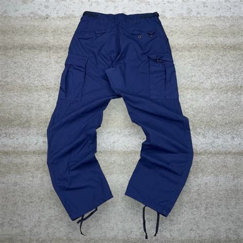 Vintage Propper Double Knees Tactical Pants Navy Blue Baggy Fit Medium