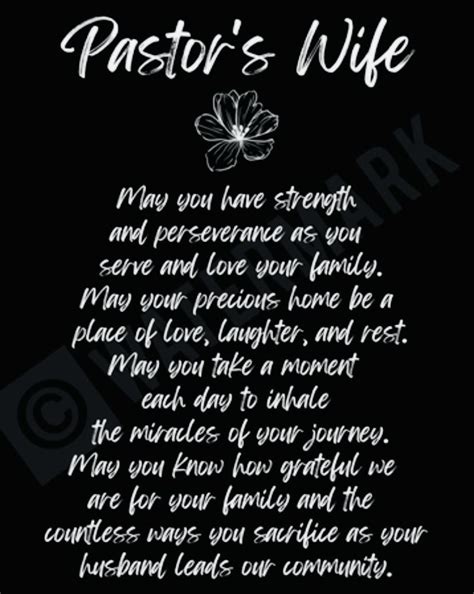 Pastors Wife T Ideas Printable Pastors Wife Thank You Pastor