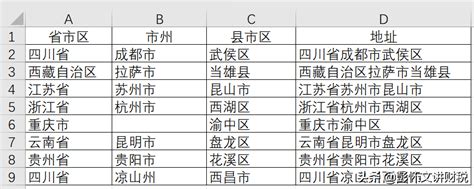 Excel快速填充的应用 数据