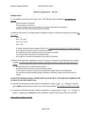 Week 6 Assignment Part B V2 Docx Name S Kadazjah Nelson CHM 1020