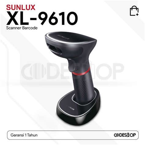 Jual Sunlux Xl-9610 Scanner Barcode 2d Scan Qr Code Wireless Bluetooth ...