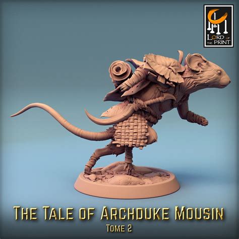 Mouse Running Dnd Ttrpg Premium Quality Eco Resin By Rescale