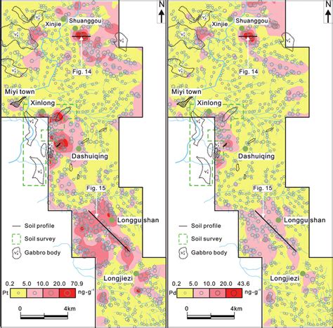 Geochemical Pt And Pd Anomalies Delineated By The Stream Sediment Download Scientific Diagram