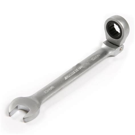 Flex Head 10mm Reversible Combination Ratcheting Wrench Metric In