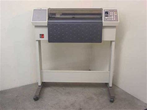 Hp 7580b 24 8 Pen Hewlett Packard Plotter W Stand