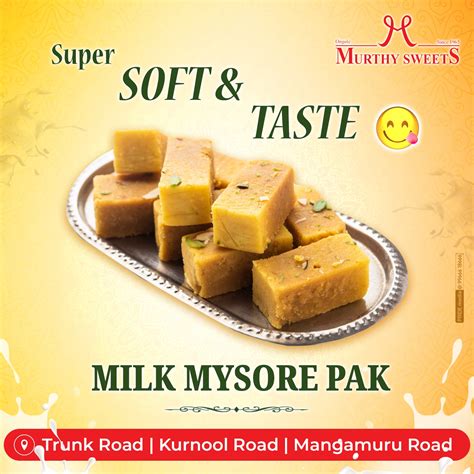 Murthy Sweets Mysore Pak Is A Famous Indian Sweet From