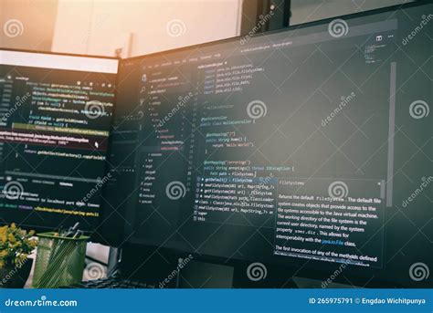 Coder Programmers Working In Office Programmer Analyst Writing Code